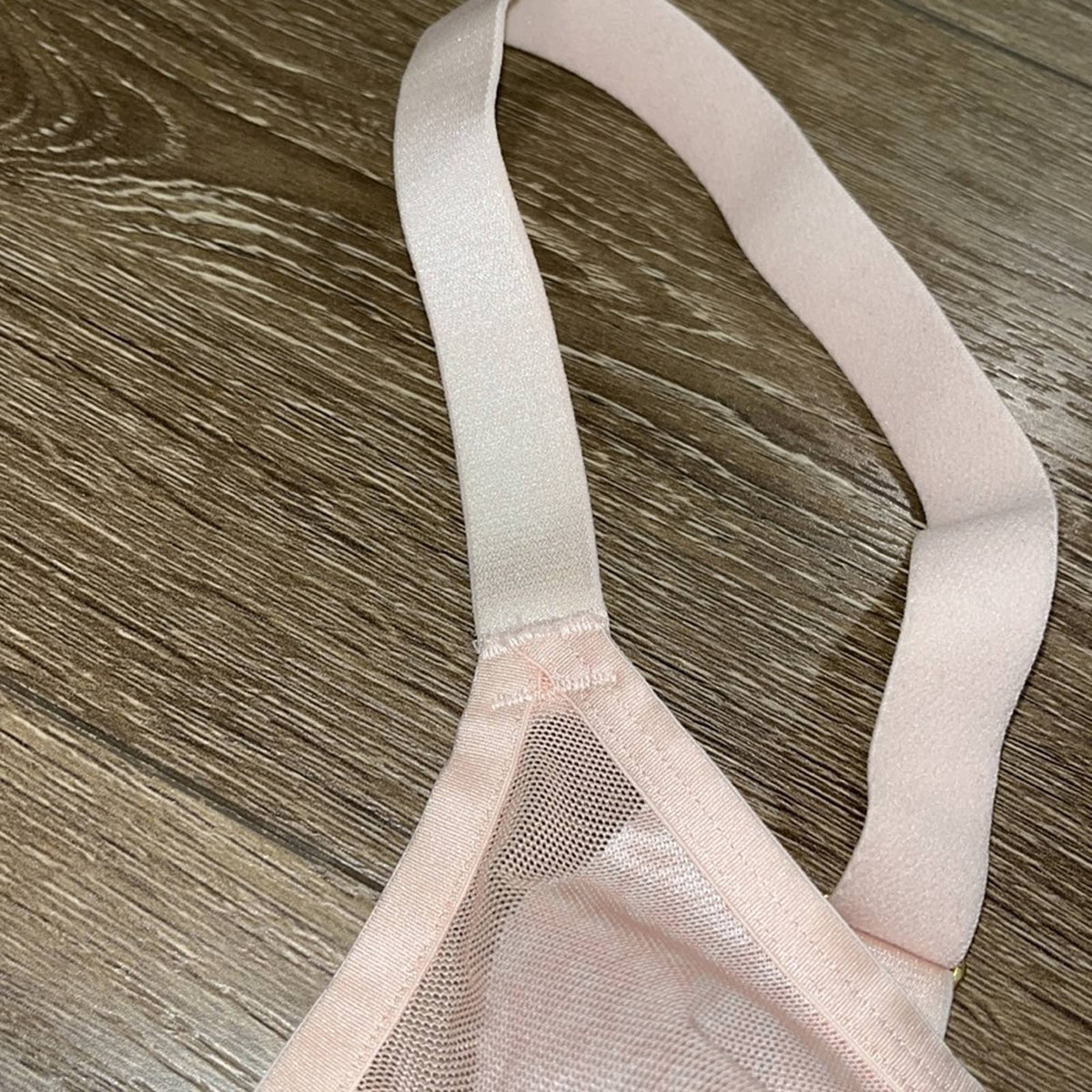 40G Soma Light Pink Leopard Sheer Mesh Bra Plus – Thrifty Babes