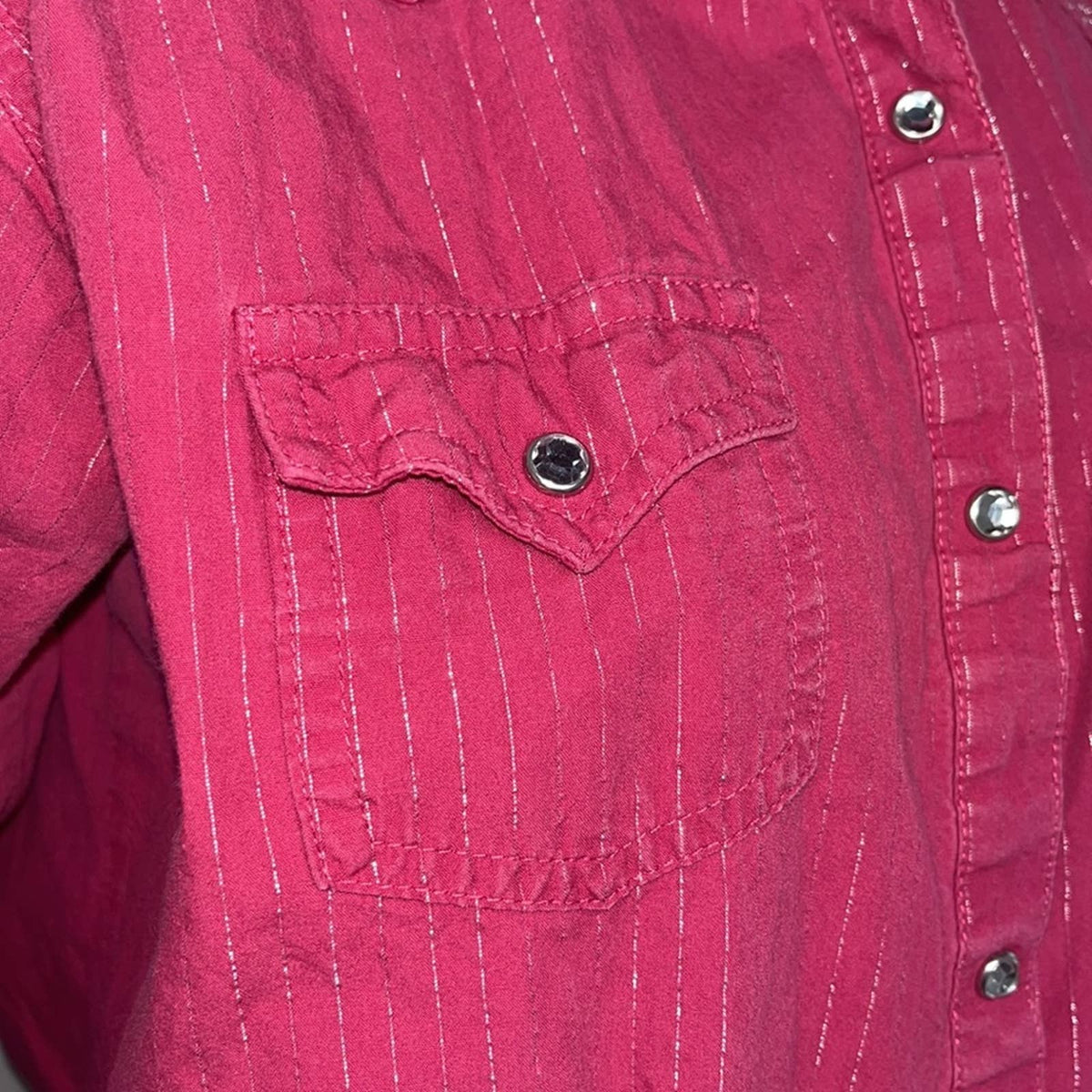 Large Wrangler Twenty X Magenta Silver Stripe Rhinestone Western Rodeo ...