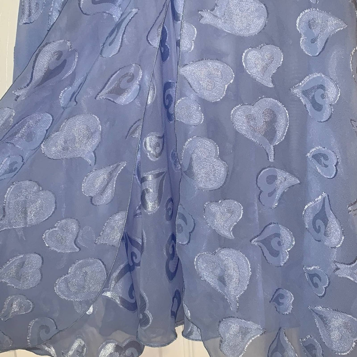 Medium Victoria’s Secret Vintage Periwinkle Blue Chemise With Hearts ...